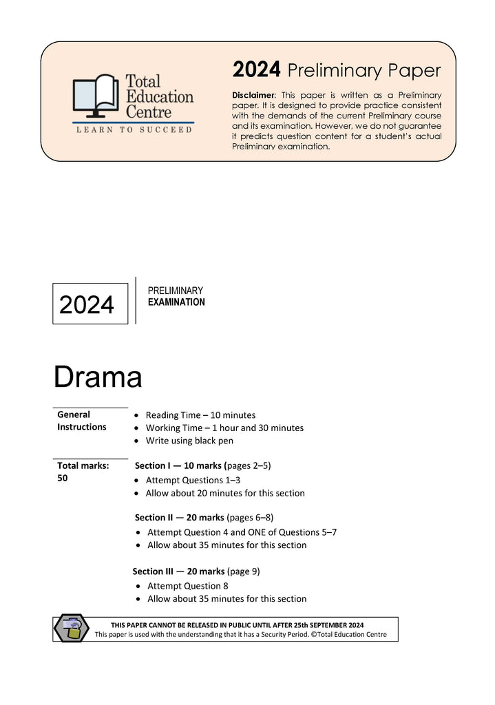 2024 Trial HSC English Standard Paper 1 Total Education Centre 2024 Trial HSC English Standard Paper 1 Total Education Centre